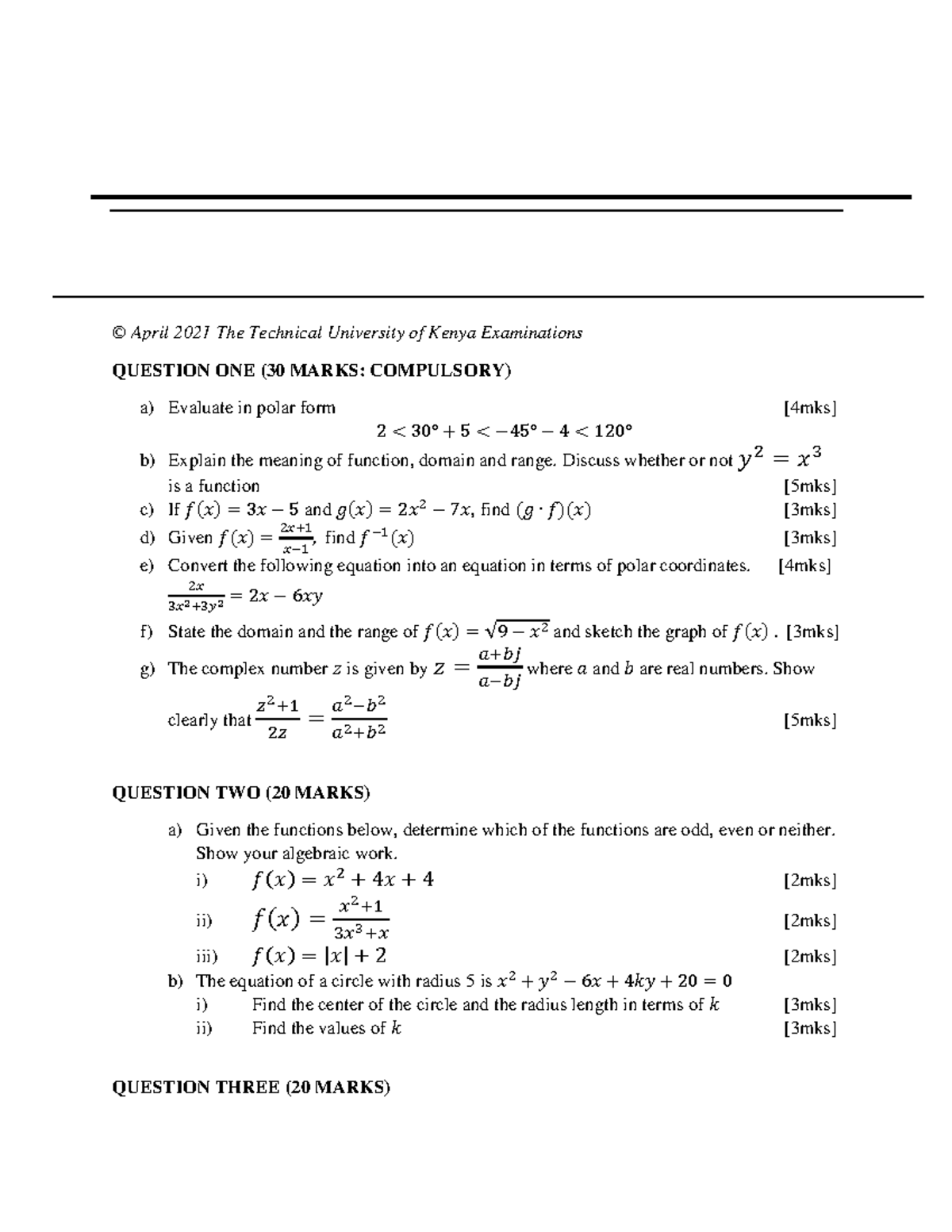 EMMI 7 - MATH - Mathematics - UoN - Studocu