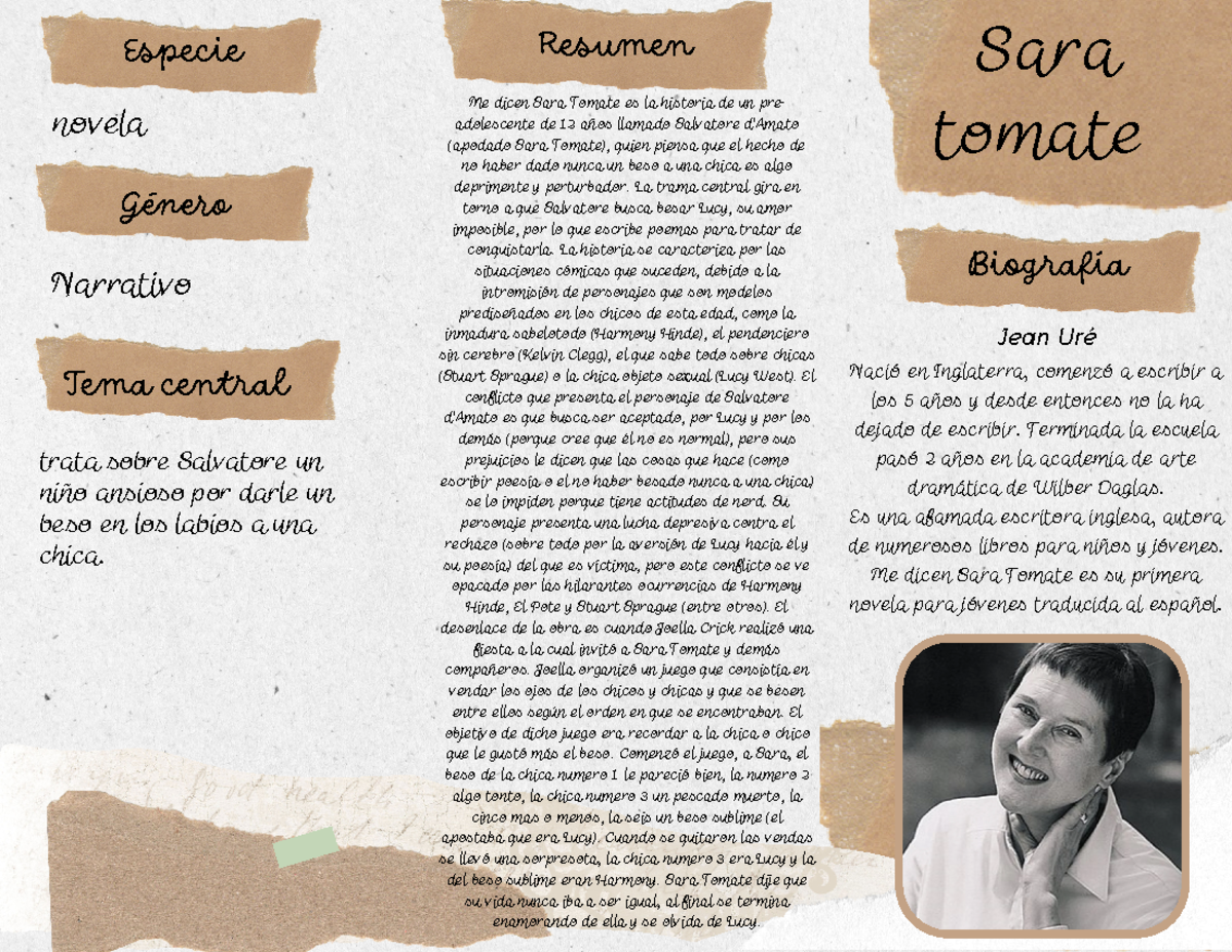 Sara tomate - ns no hay idea - Me dicen Sara Tomate es la historia de ...