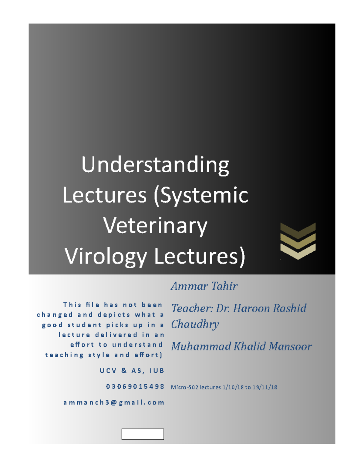 Understanding Lectures systemic Veterinary Virology Ammar ...