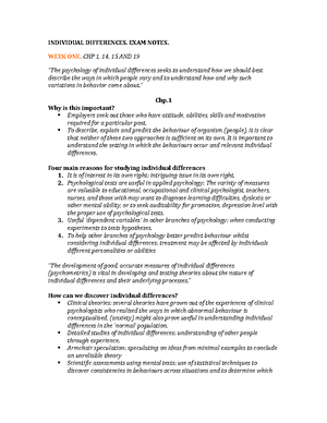 PSYC1000 - Written Assignment - PSYC Introduction to Psychology A1 ...