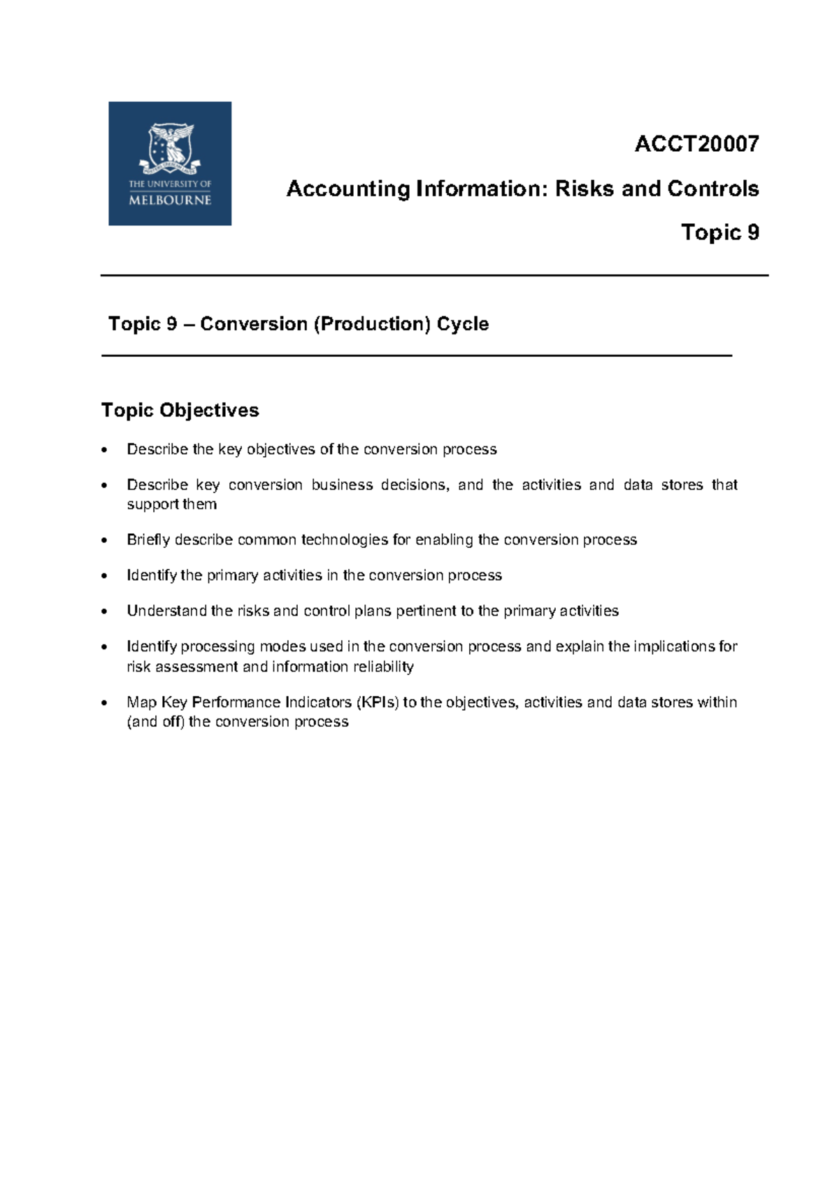 ACCT2000 7+Tutorial+Topic+9+-+Student+Version - ACCT Accounting ...