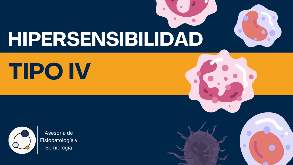 Hipersensibilidad Tipo IV - HIPERSENSIBILIDAD TIPO IV ####### Asesoría ...