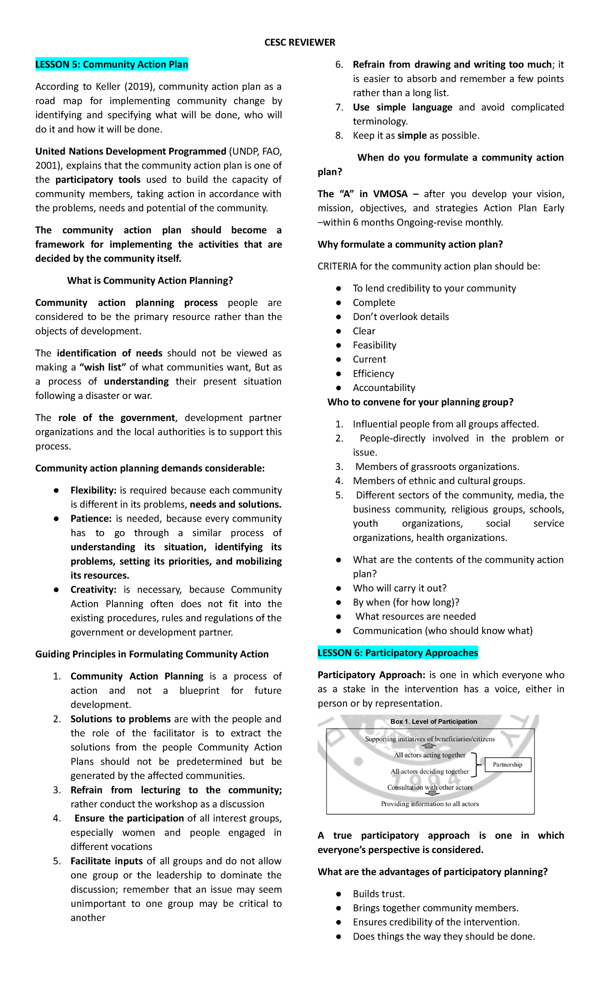 Reviewer IN CESC Periodical TEST 4TH Quarter - CESC REVIEWER LESSON 5 ...