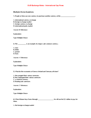 Ch33 International Trade - Ch33 International Trade Multiple Choice ...