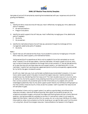 SNHU 107 Module Five Journal - Submit for grading and feedback ...