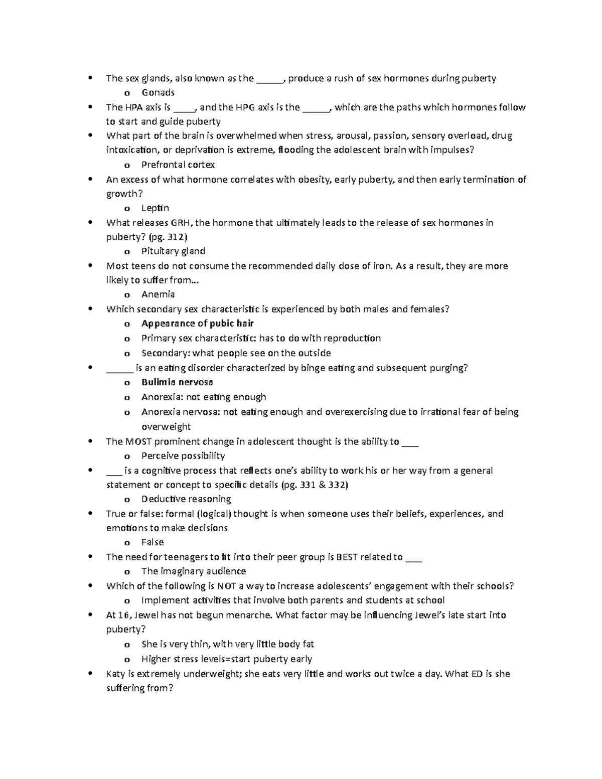 Human develop exam 3 questions - The sex glands, also known as the ...
