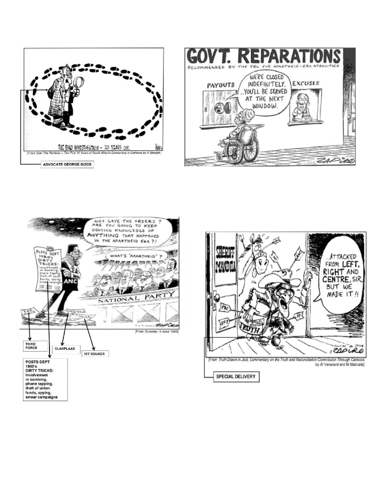 Trc cartoons - TRC decided to use restorative justiceTo bring healing ...