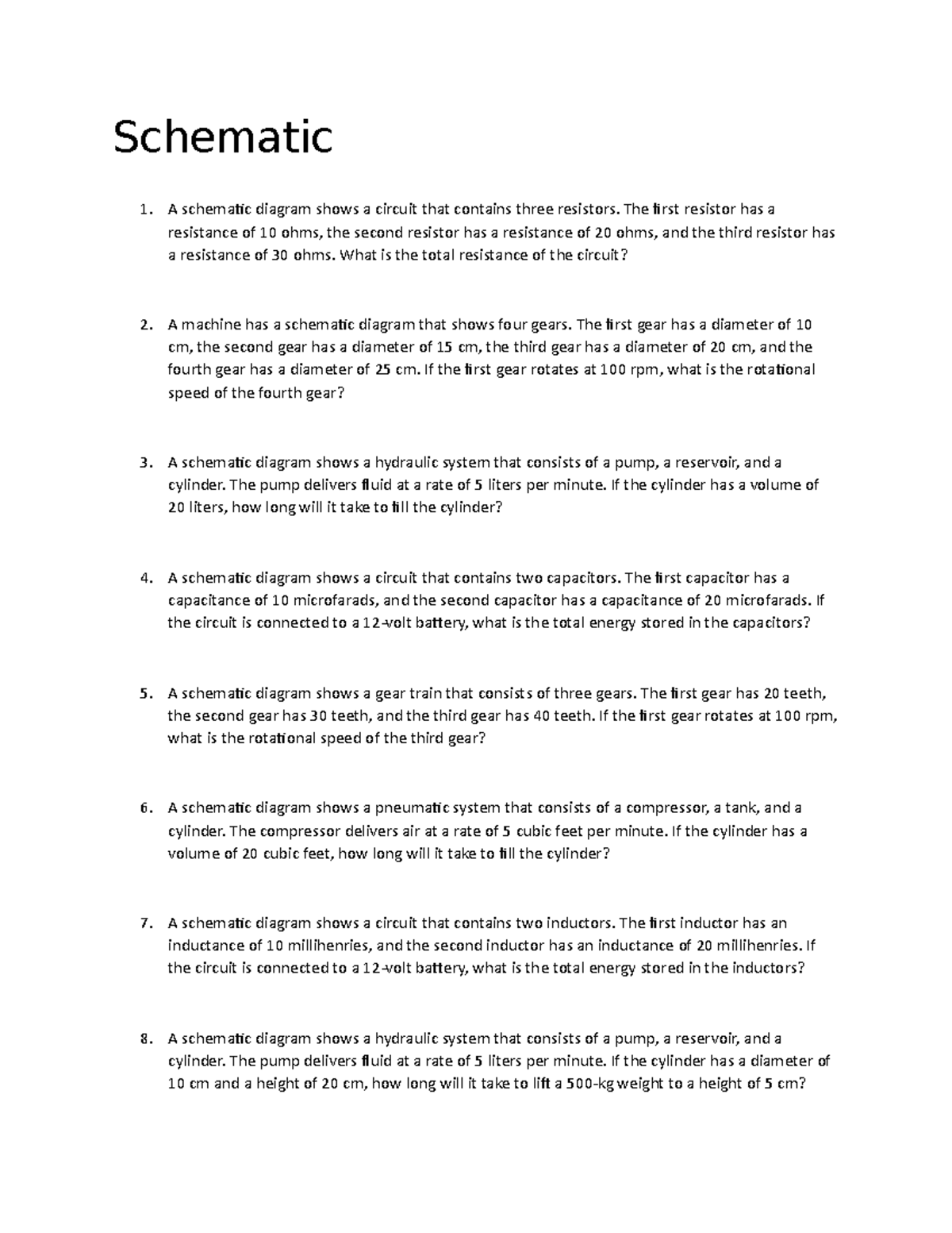 Schematic - self made worksheet for basic thermodynamics - Schematic A ...