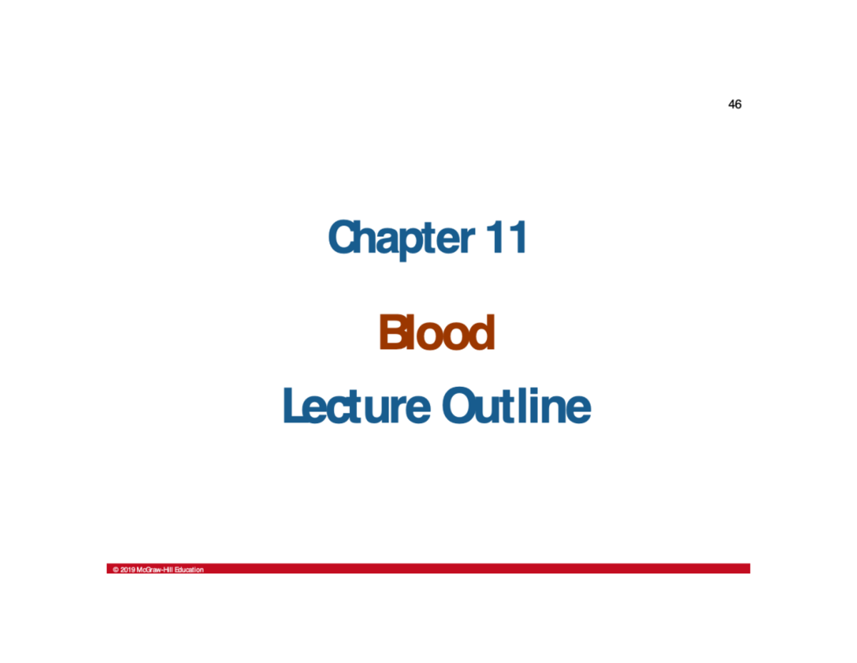 CH 11 - Introduction to Biology - Anatomy and Physiology Topic: Blood ...