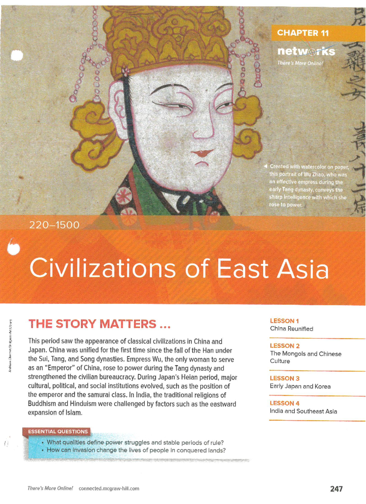 Copy of Chapter 11 (Civ. of East Asia) - CHAPTER 11 networks More ...