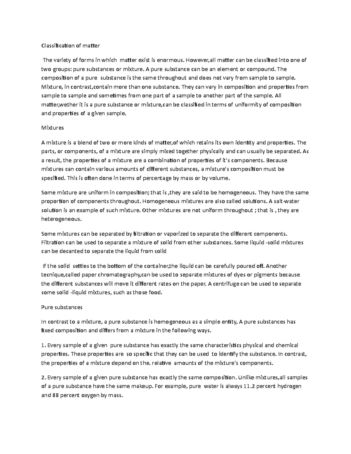 Classification Of Matter Doc Classification Of Matter The Variety Of classification-of-matter-doc-classification-of-matter-the-variety-of