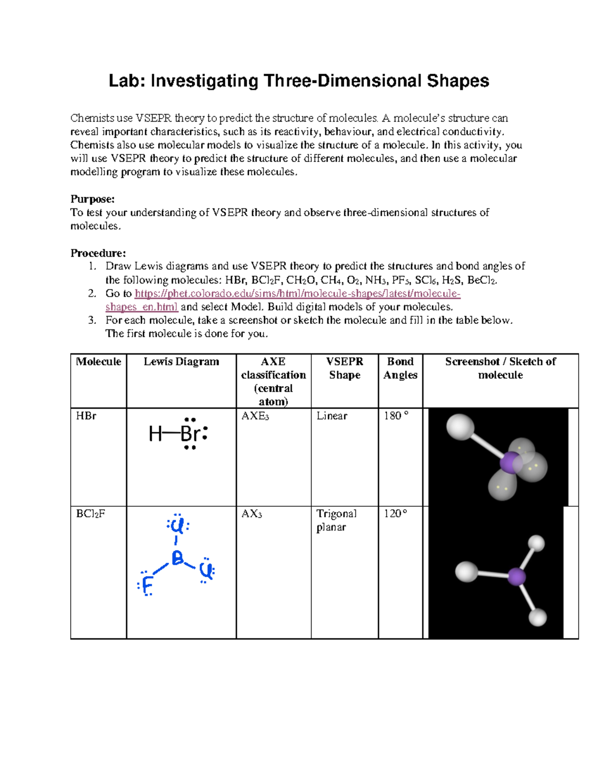 Lab - Investigating Three Dimensional Shapes - Lab: Investigating Three ...