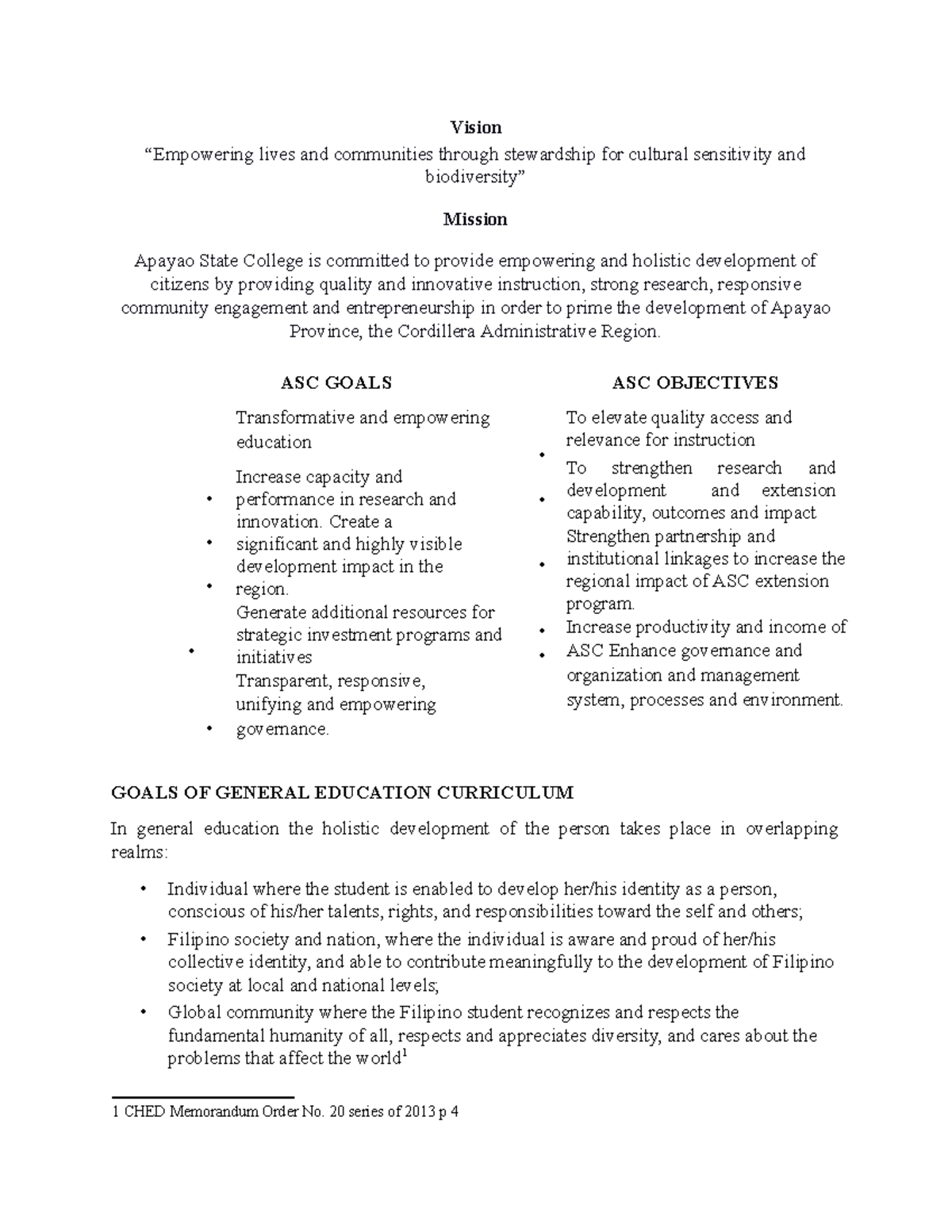 Vision 1 - Vision “Empowering lives and communities through stewardship ...