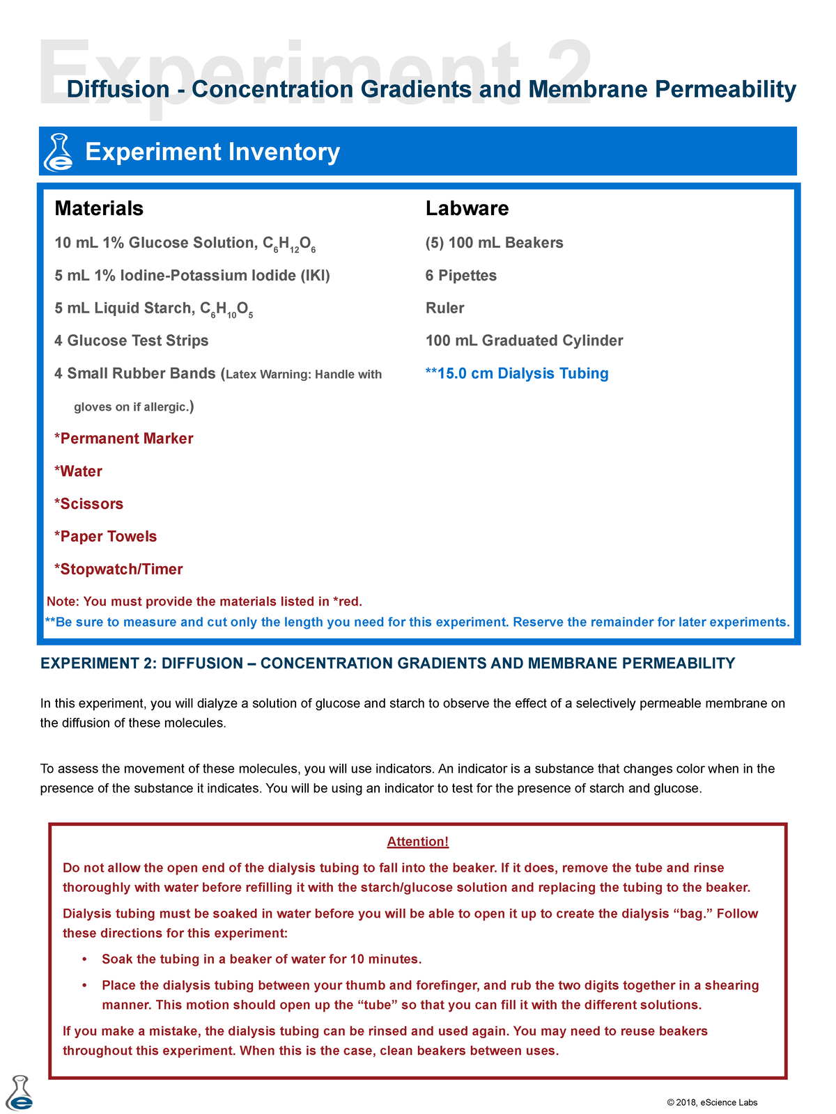GB 1713 L06 Exp2 Diffusion - Experiment 2Diffusion - Concentration Gradients and Membrane - Studocu