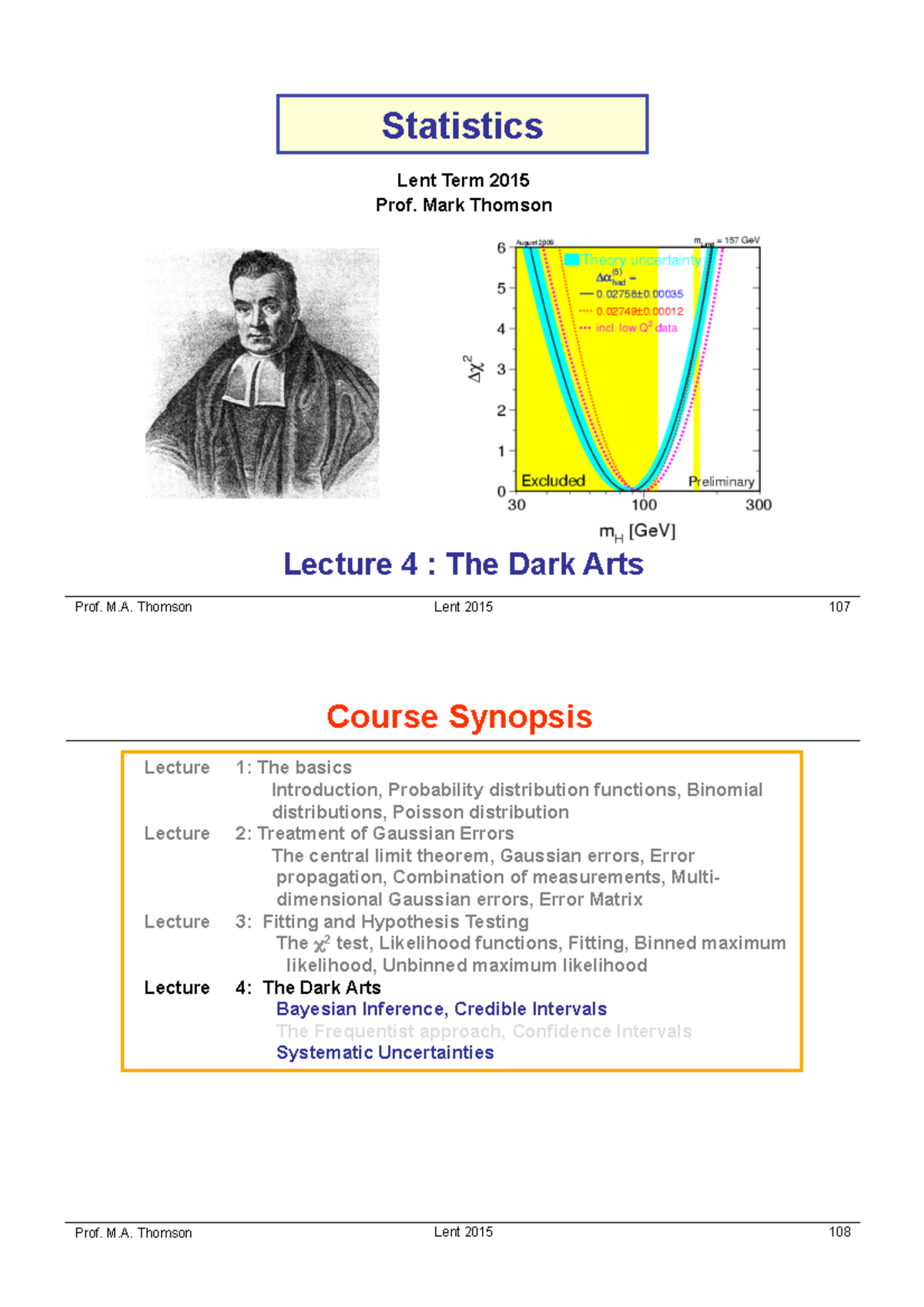 Dark Arts Handout - Lecture 4: The Dark Arts Bayesian Inference ...