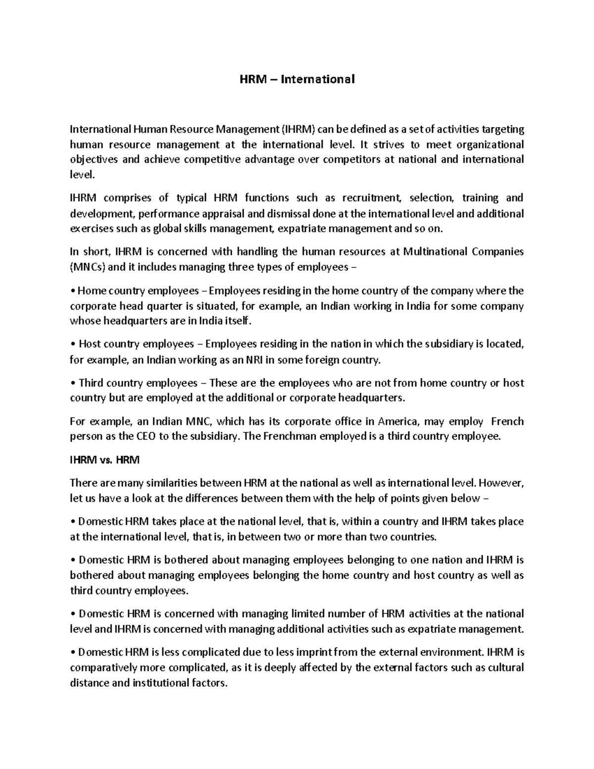 HRM-International - Human Resource Management - HRM – International ...