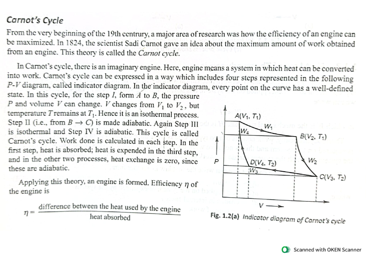 Carnot cycle - Physics - Studocu