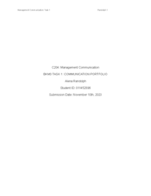 C216 MBA Capstone Task 3 Revised - C216: MBA Capstone JGM2 TASK 3 ...