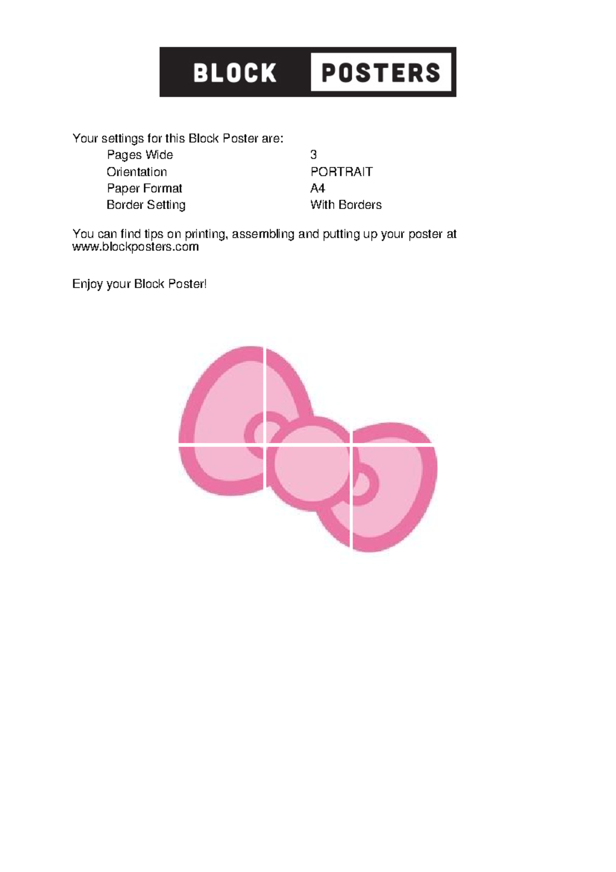 Blockposter-220619 - Your settings for this Block Poster are: Pages ...