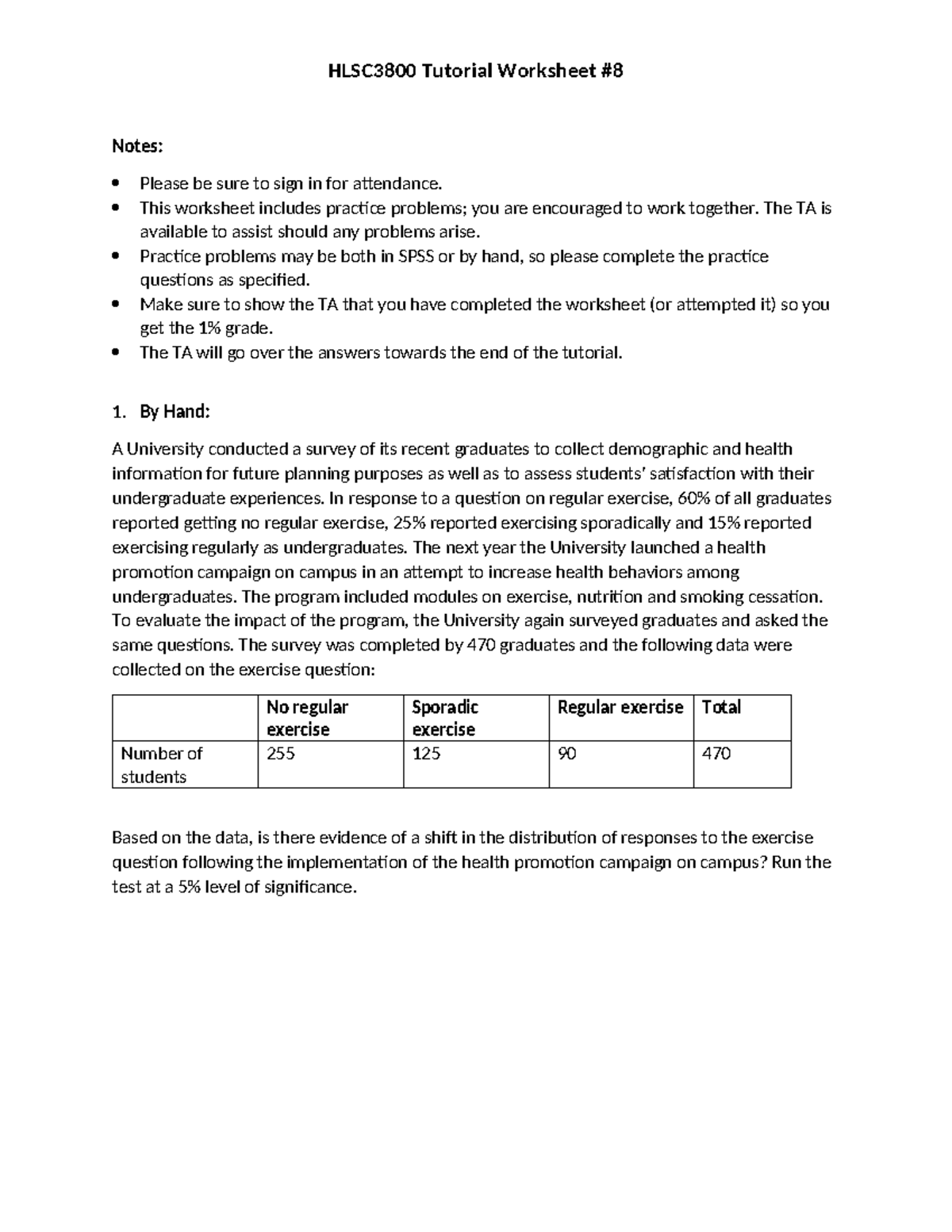 Tutorial 8 - HLSC3800 Tutorial Worksheet Notes: Please be sure to sign ...