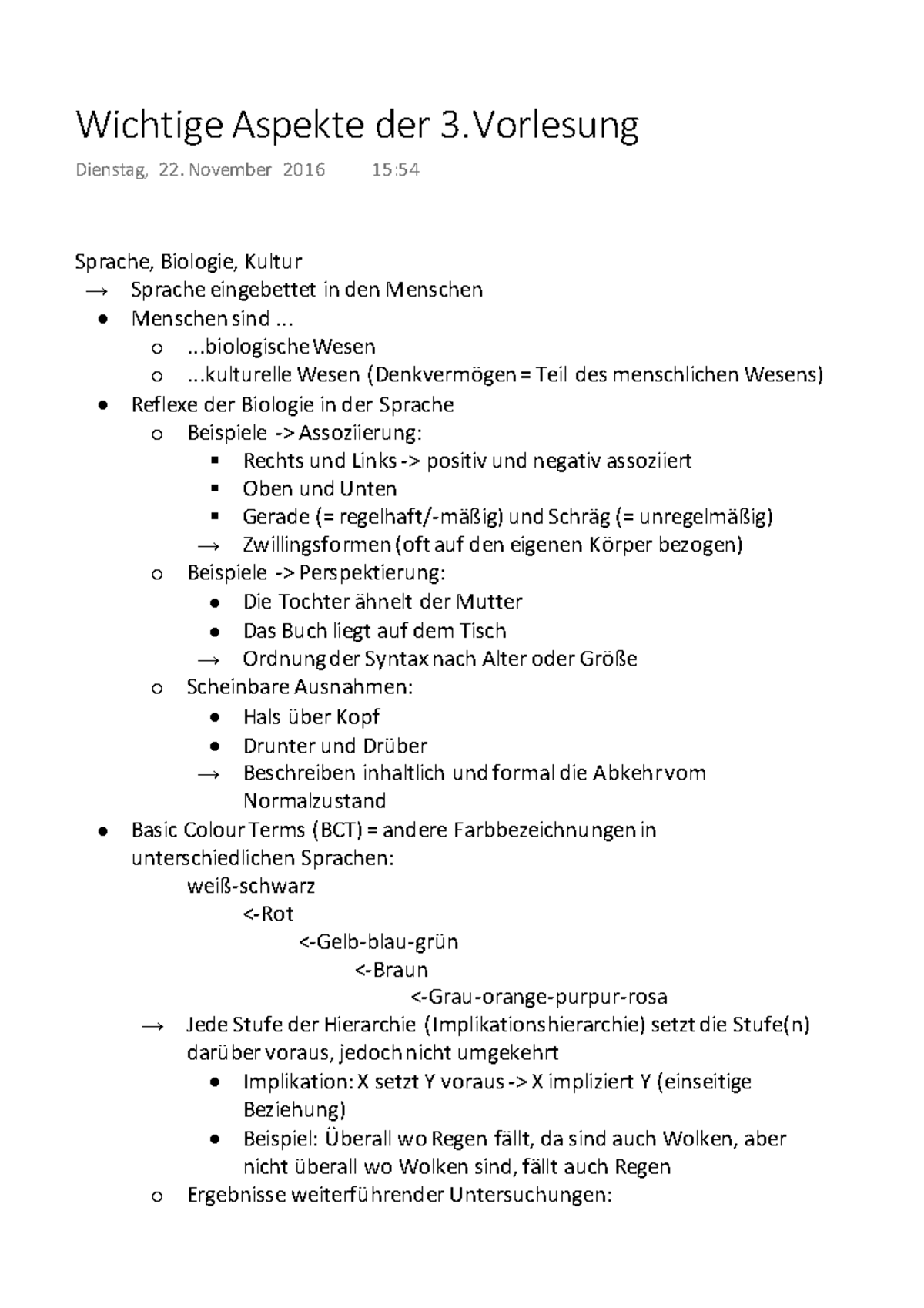 Wichtige Aspekte der 3 - Agel Lernzettel - Sprache,ठ⃚Biologie,ठ⃚Kultur ...