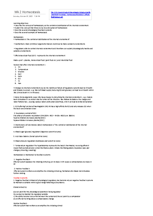 Anatomy and Physiology week 1 - W1: Intro to anatomy Saturday ...