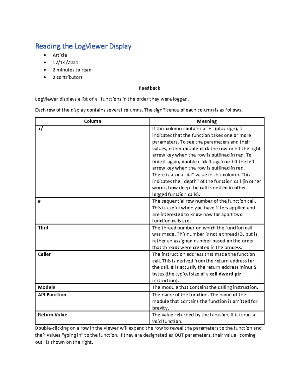 Document 33 - 2023-03-31T212722 - Reading the LogViewer Display Article ...