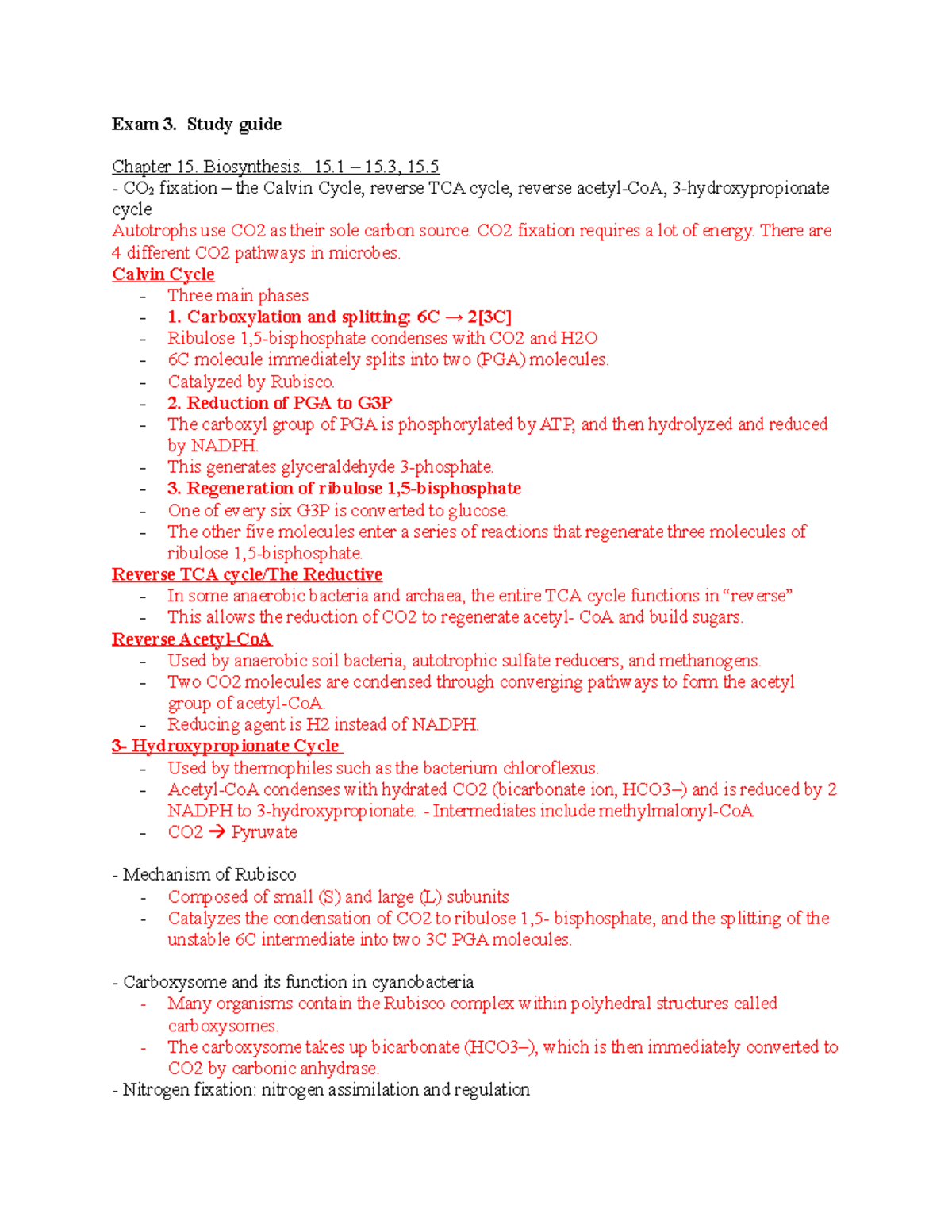 Study guide Chpt 15, 16, 17, 21 Exam3 - Exam 3. Study guide Chapter 15 ...