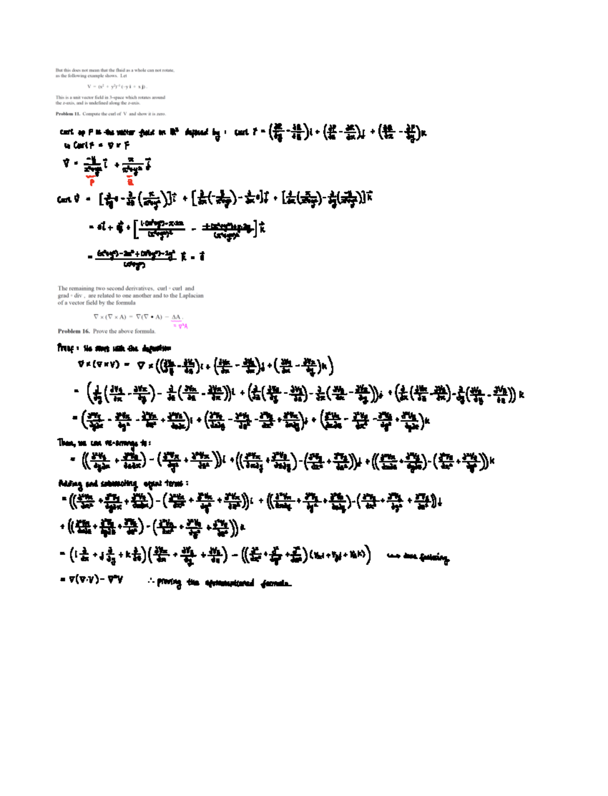 MATH 1610 HW 9 - Herman Gluck - curlofFisthevectorfieldonIR defined by ...