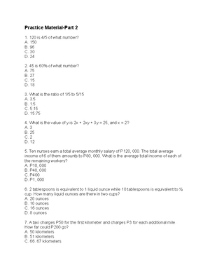 College and Advance Algebra-Part 3 - Practice Material- Part 3 Which ...