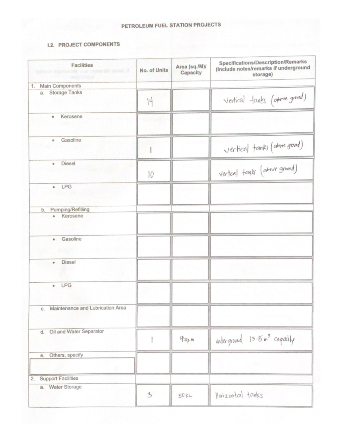 Project Component & Operation Information - Petroleum engineering - Studocu