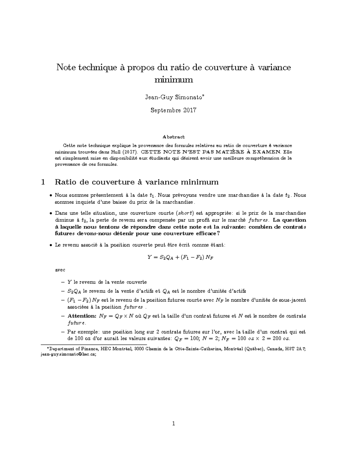 Seance 3e note technique - Note technique ‡ propos du ratio de ...
