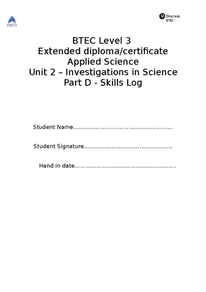 Unit 4 Laboratory Techniques and their Application - Explore the ...