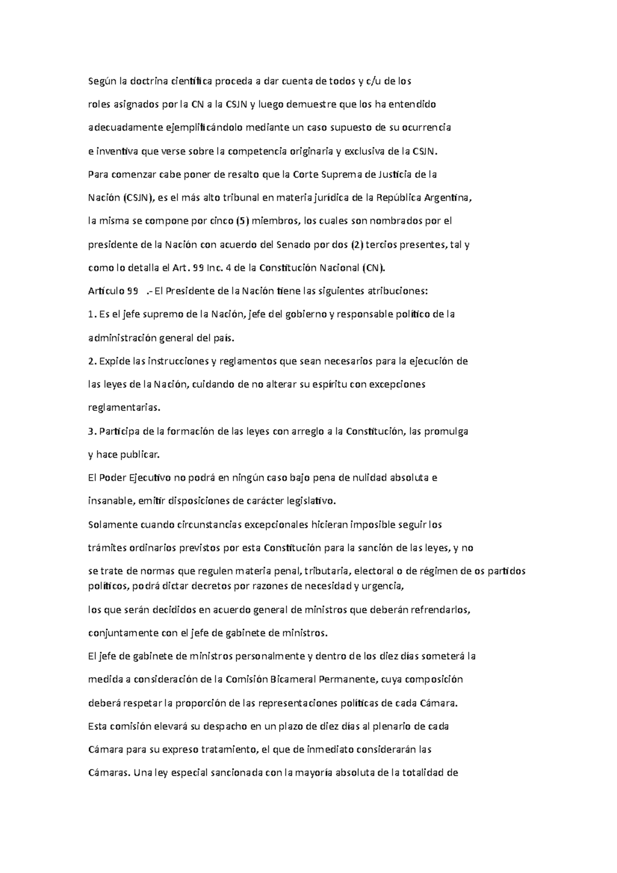 Actividad evaluable 3 discurso - Según la doctrina científica proceda a ...