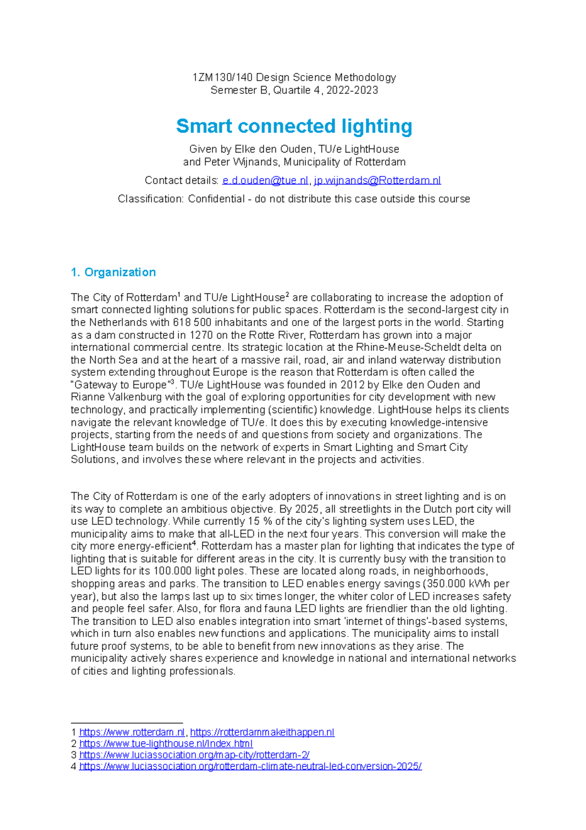 DSM - Lighthouse Design brief Final - 1ZM130/140 Design Science ...