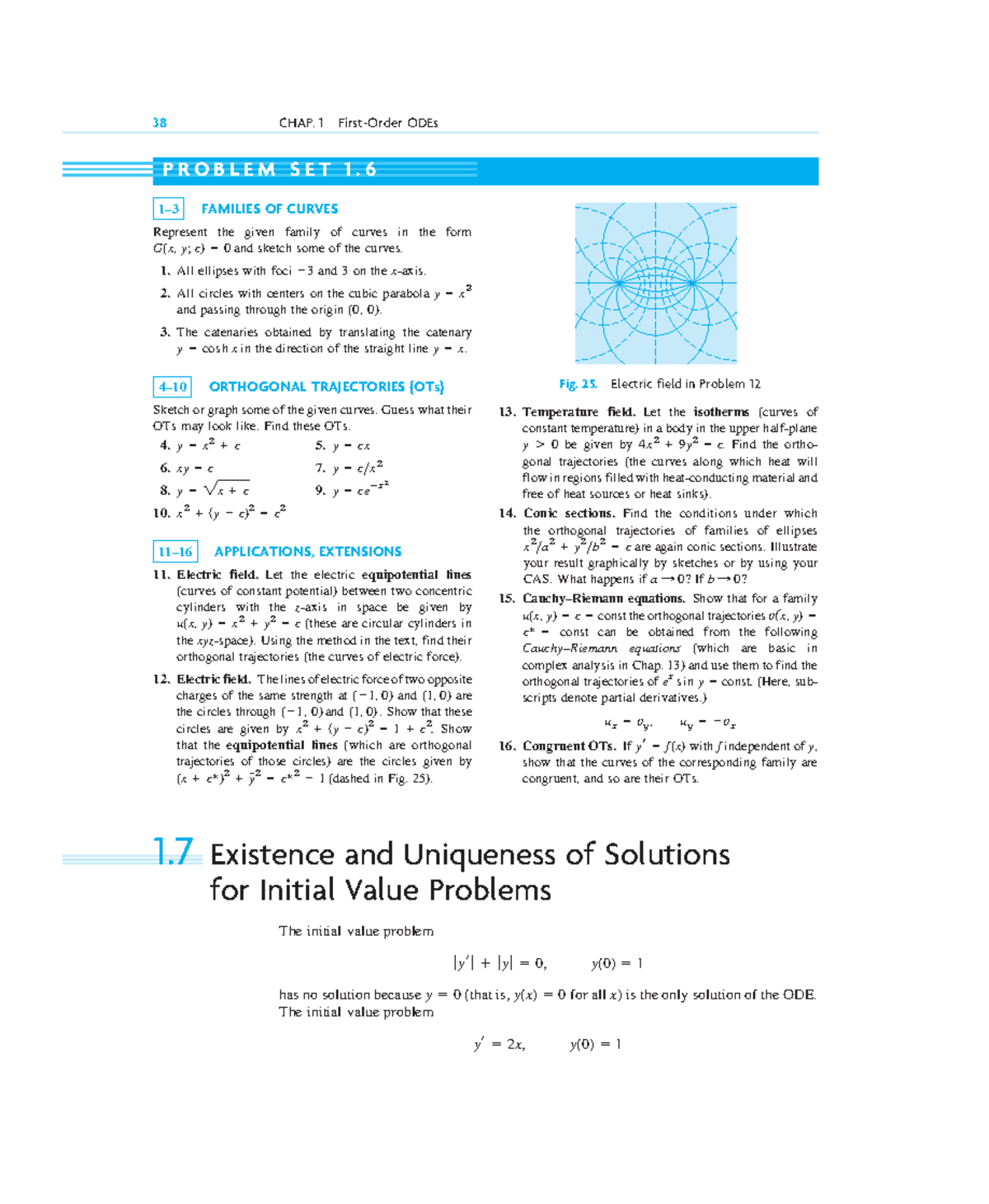Existence And Uniqueness Of Solutions For Initial Value Problems 38 Chap 1 First Order Odes 1