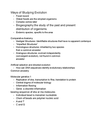 Copy of C03 Processes of Evolution Study Guide - Processes of Evolution ...