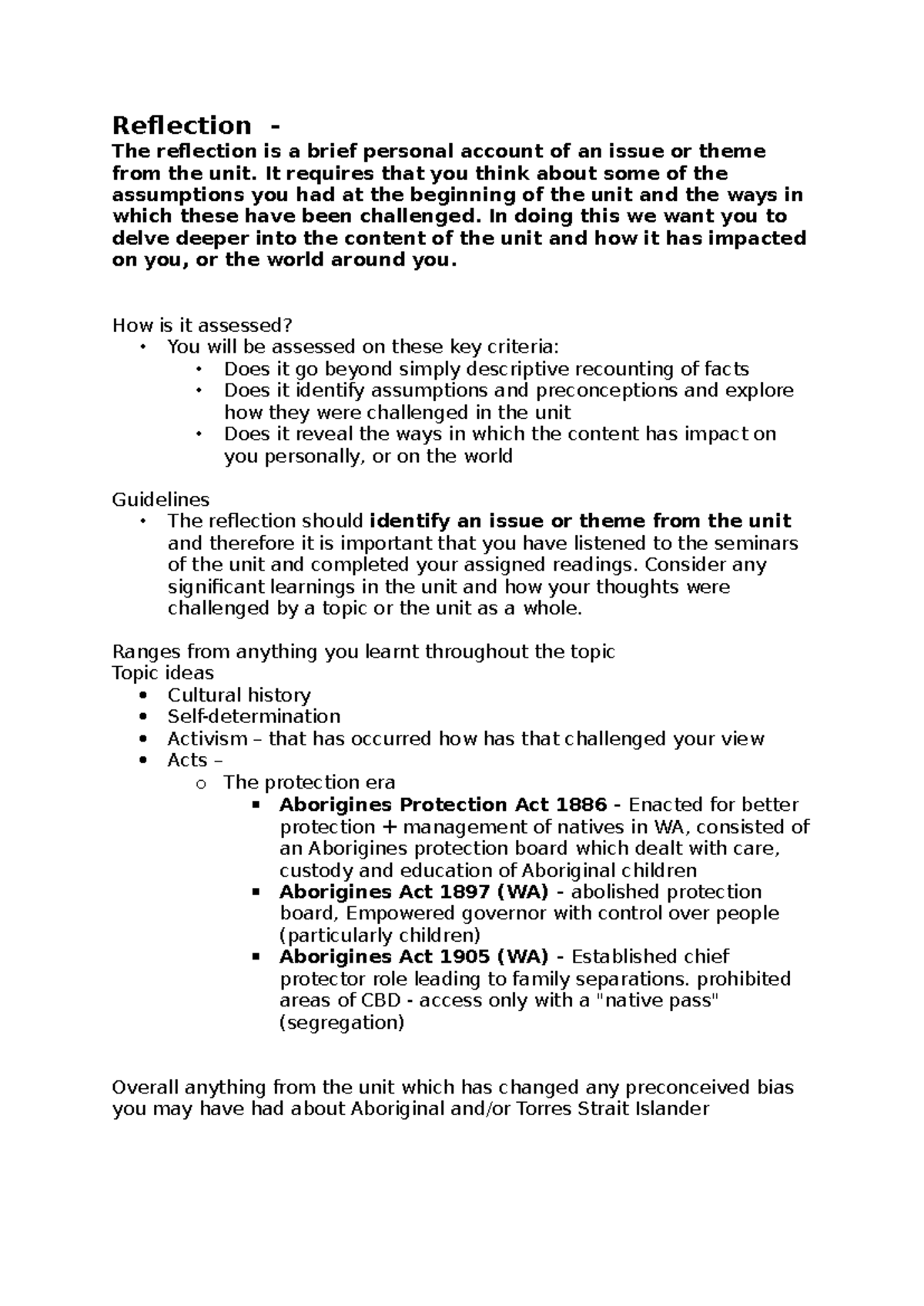 LEG203 reflection - practise material on how to write - Reflection ...