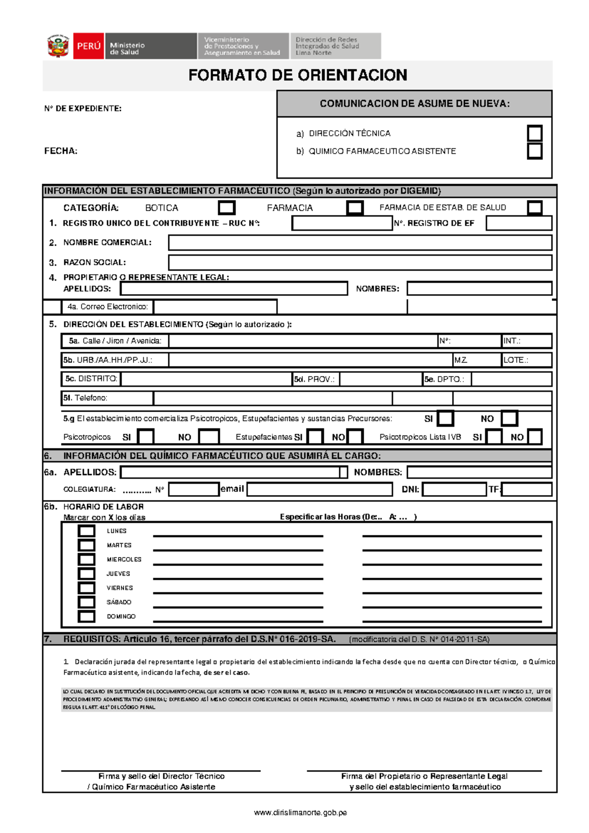 2.- Comunicacion-DE- Asume Diris Norte - N° DE EXPEDIENTE: a) DIRECCIÓN ...