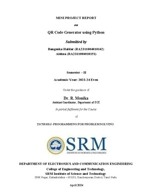 PPS Unit-1 reference concept of practice - Describe how the Developers will write the programs ...