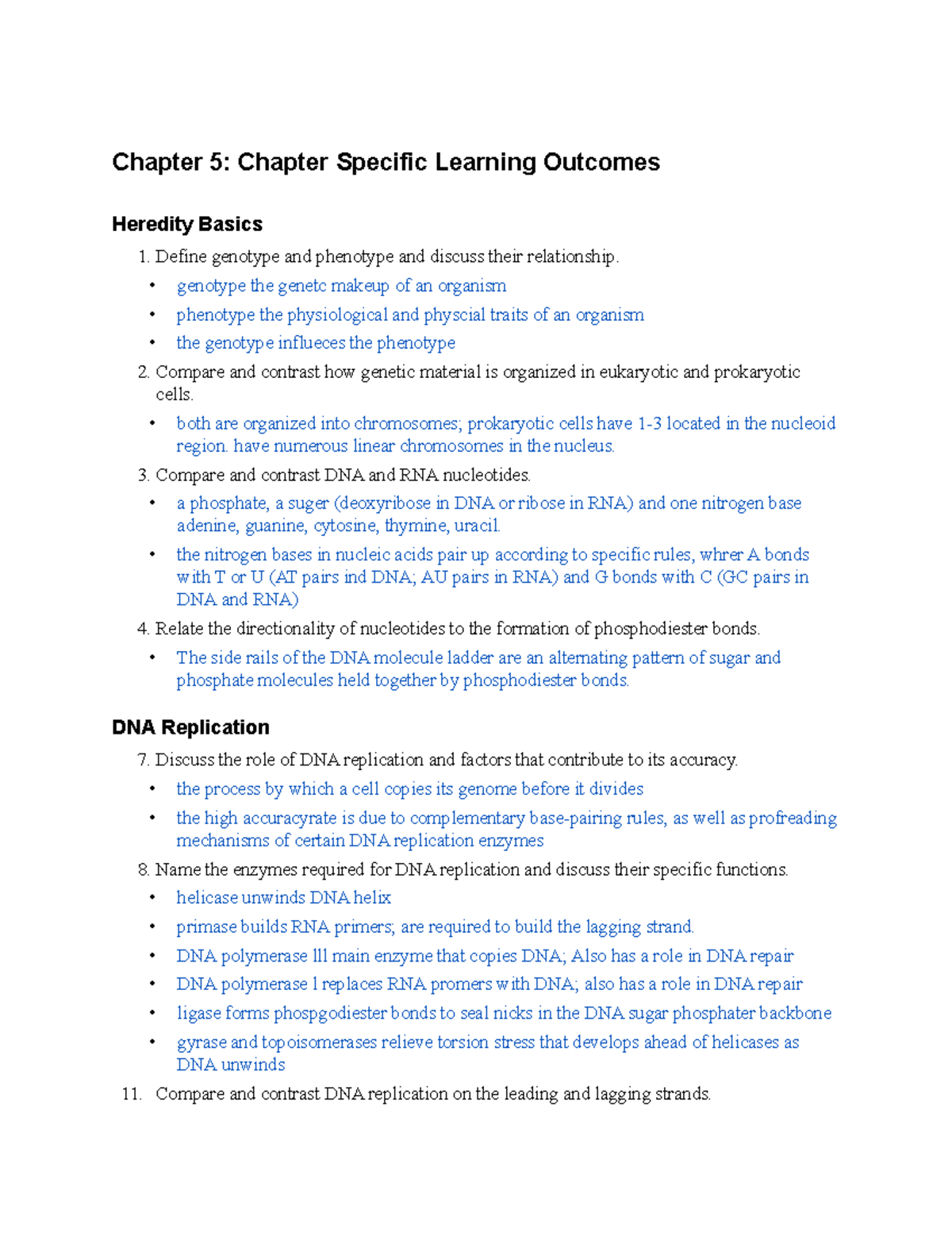 Chp 5 Objectives - N/a - Chapter 5: Chapter Specific Learning Outcomes ...