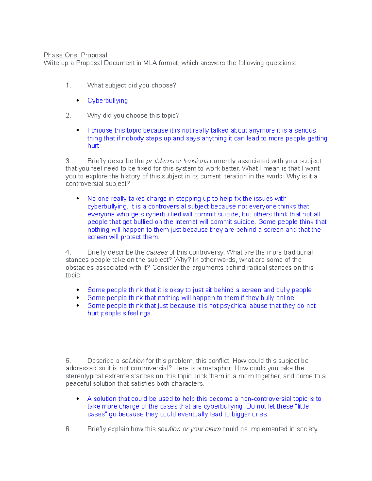 Phase One Mini research for ENG 112 - Phase One: Proposal Write up a ...