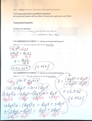 Section 4 - 4.6 Applications and Models of Exponential Growth and Decay ...