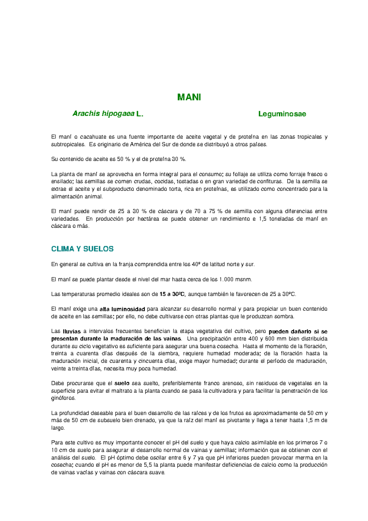 F01-0658mani - Lean - MANI Arachis hipogaea L. Leguminosae El maní o ...