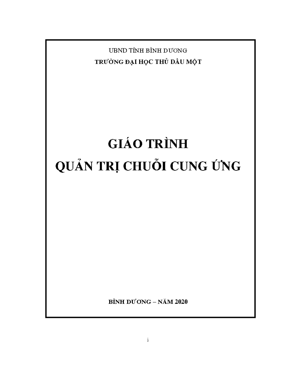 QUAN TRI Chuoi CUNG UNG - Sách tham khảo về Supply Chain - i UBND TỈNH ...