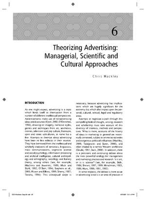 The theories of promotions - Introduction The strong theories of ...