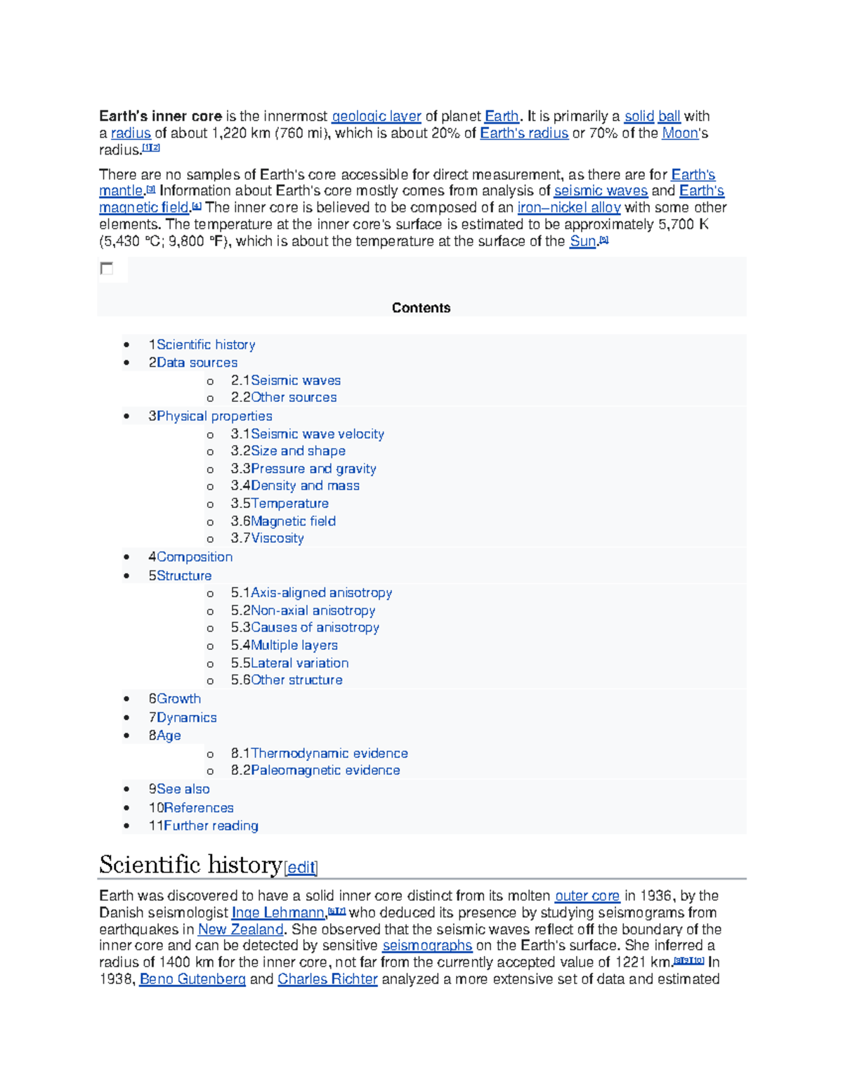 Earths Inner CORE - An in depth look and analysis - Earth's inner core ...