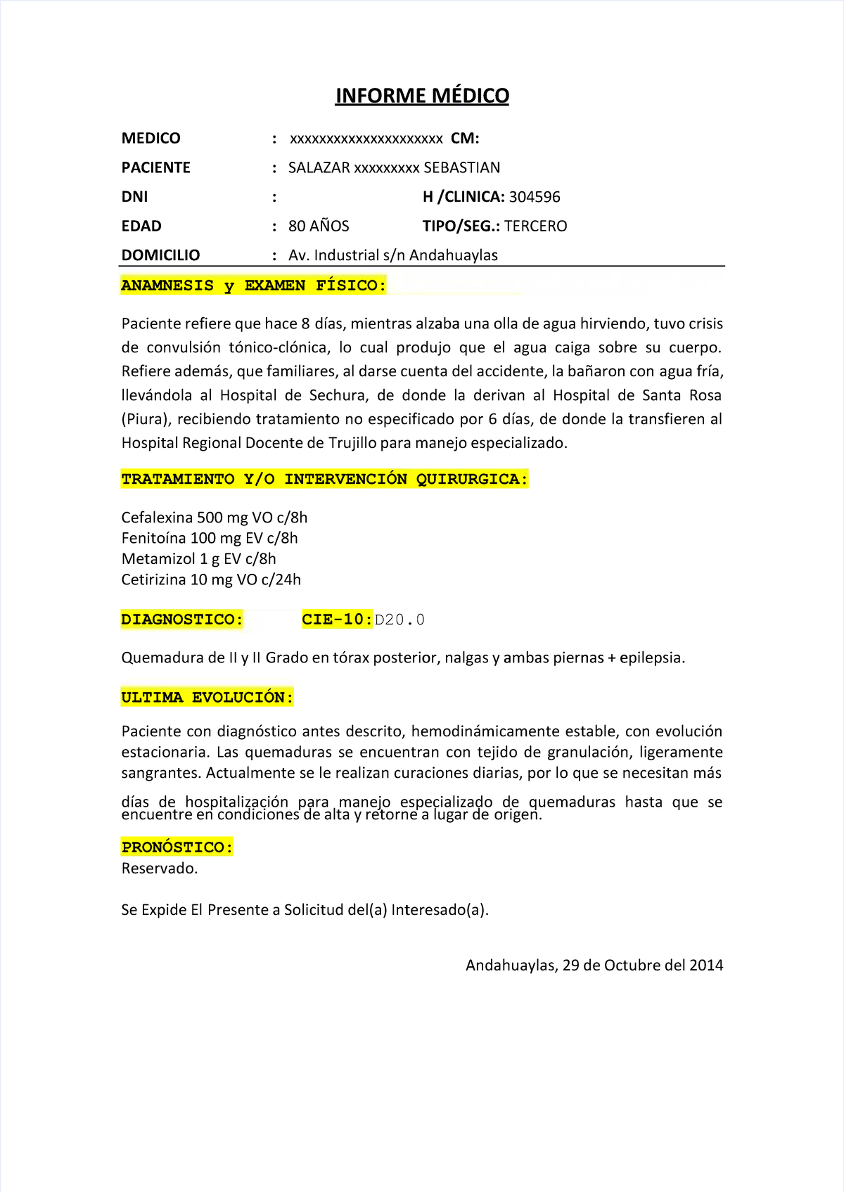 Pdf-formato-informe-medicodocx compress - INFORME MÉDICOINFORME MÉDICO MEDICOMEDICO :: - Studocu