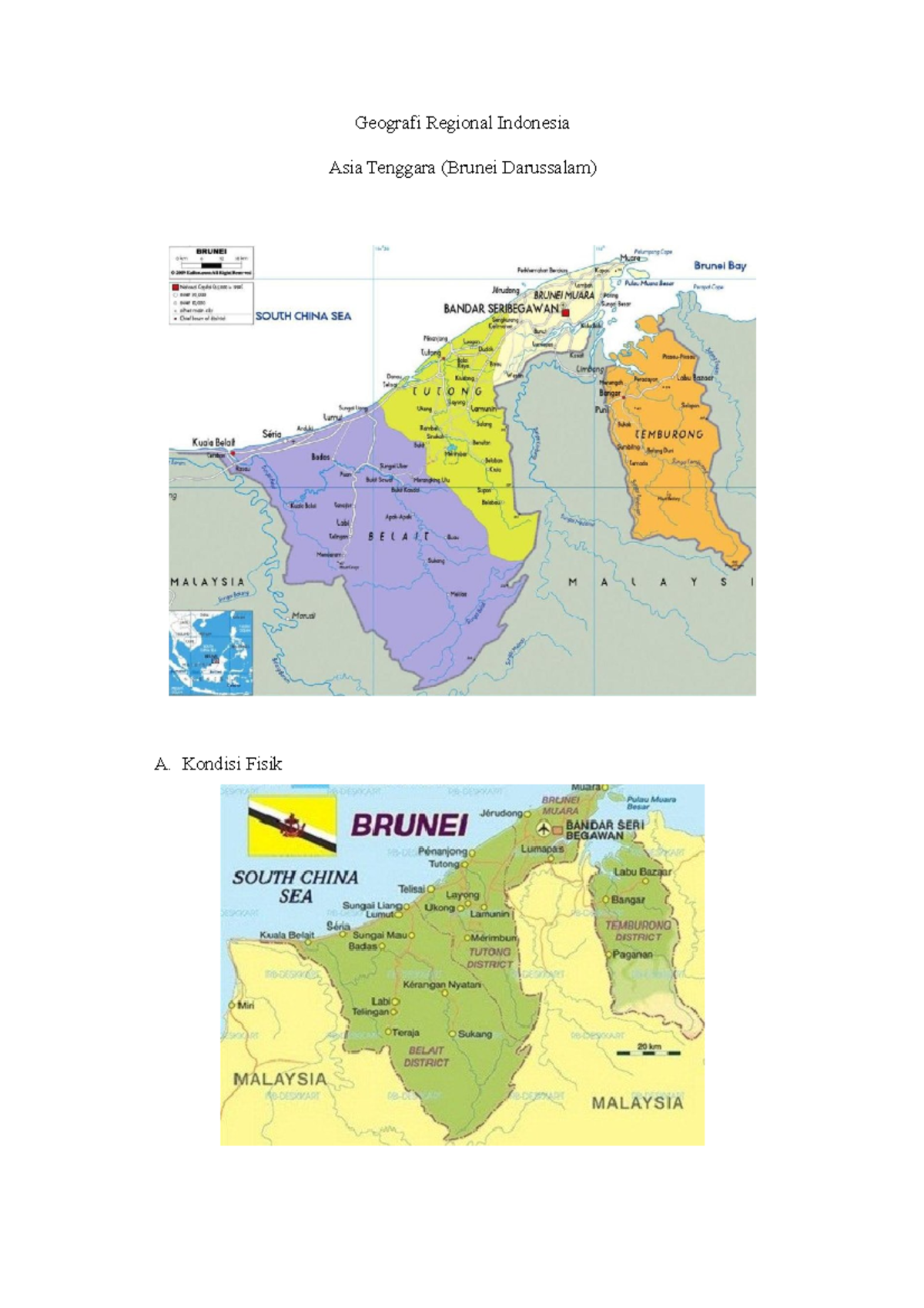 Geografi Regional Negara Brunei Darussalam - Geografi Regional ...