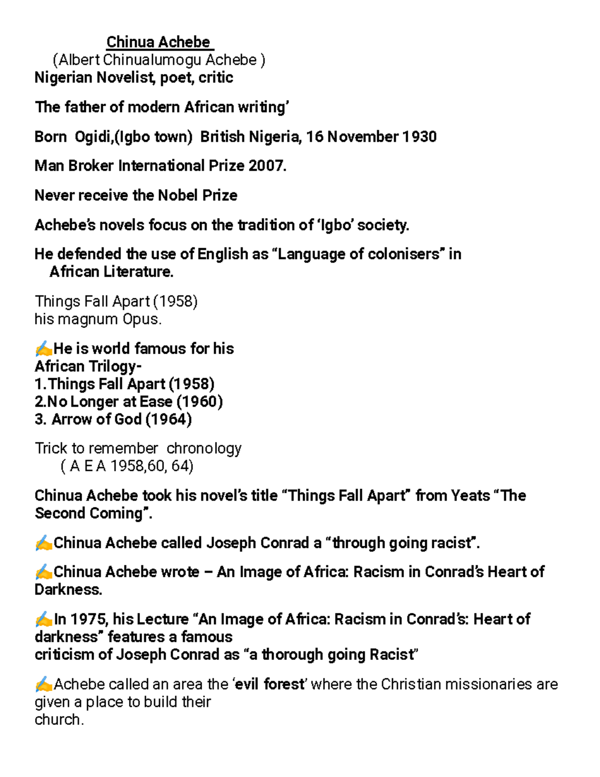 Chinu Acheba (details) - Chinua Achebe (Albert Chinualumogu Achebe ...